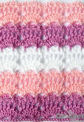 Lace shells with fans crochet pattern | Mycrochetpattern