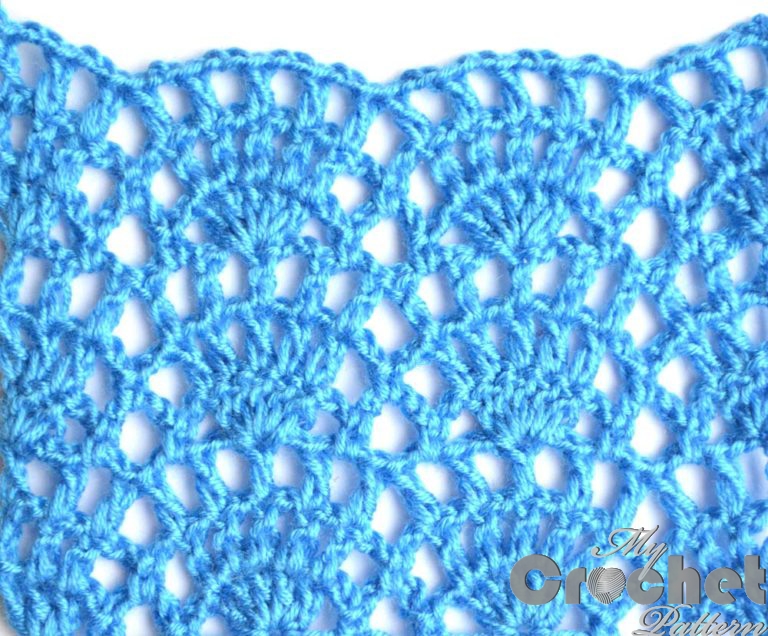 Blue light openwork pattern | Mycrochetpattern