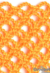 Orange lace 3d network pattern | Mycrochetpattern