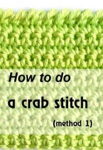 How to do a crab stitch (method 1) | Mycrochetpattern