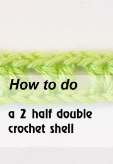 2 half double crochet shell tutorial | Mycrochetpattern