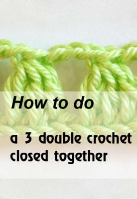 3 double crochet closed together tutorial | Mycrochetpattern