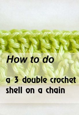 3 double crochet shell on a chain tutorial | Mycrochetpattern