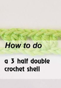 3 half double crochet shell tutorial | Mycrochetpattern
