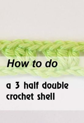 3 half double crochet shell tutorial | Mycrochetpattern