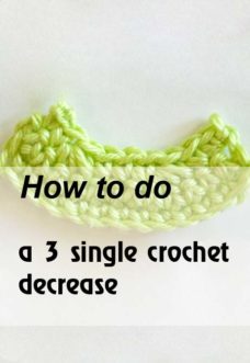 3 single crochet decrease tutorial | Mycrochetpattern