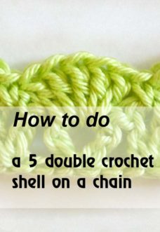 5 double crochet shell on a chain tutorial | Mycrochetpattern