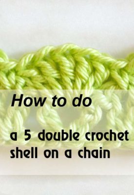 5 double crochet shell on a chain tutorial | Mycrochetpattern