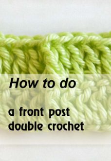 Front post double crochet tutorial | Mycrochetpattern
