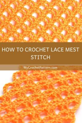 Orange lace 3d network pattern | Mycrochetpattern