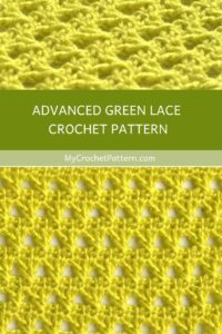 Advanced green lace pattern | Mycrochetpattern