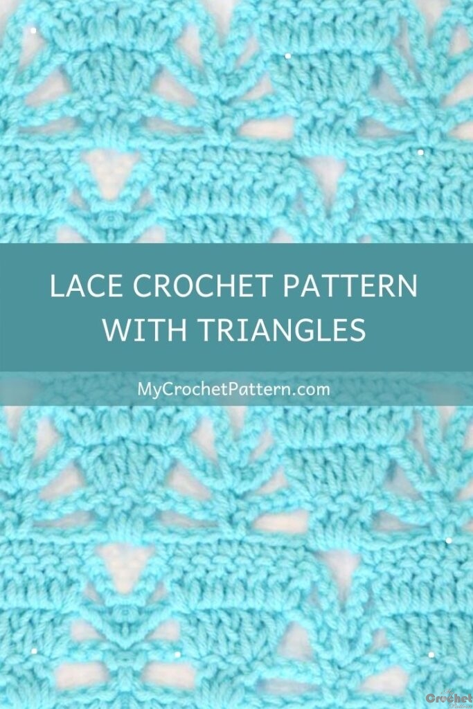Lace crochet pattern with triangles | Mycrochetpattern