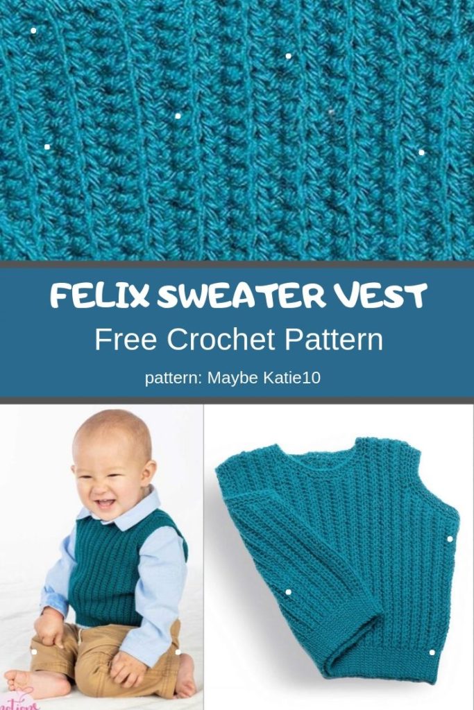 Felix Sweater Vest - MyCrochetPattern