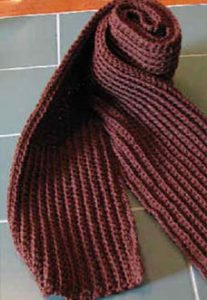 Ribbed Scarf - MyCrochetPattern