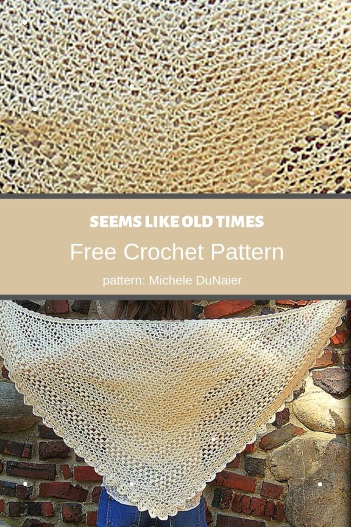 Seems Like Old Times Shawl Crochet Pattern - MyCrochetPattern