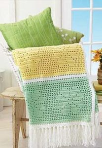 Daisy Filet Throw - MyCrochetPattern
