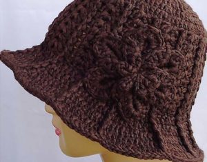Ridge Hat with Brim - MyCrochetPattern