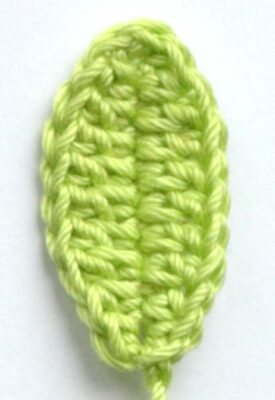 Irish crochet easy leaf pattern - MyCrochetPattern
