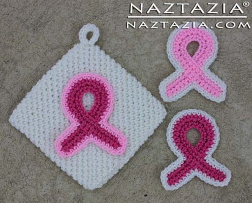 Awareness Ribbon Potholder Crochet Pattern - MyCrochetPattern