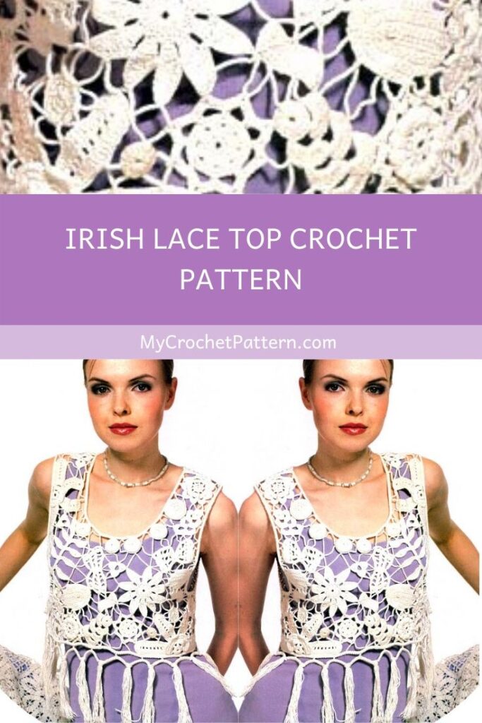 Irish lace top crochet pattern - MyCrochetPattern