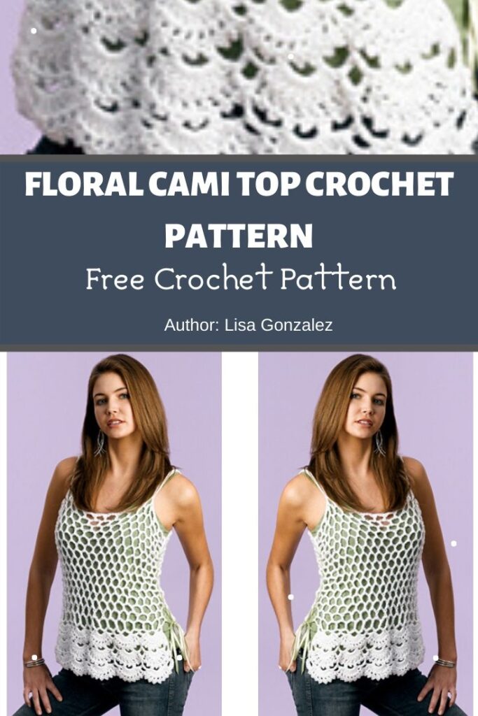 Floral Cami Top Crochet Pattern - MyCrochetPattern