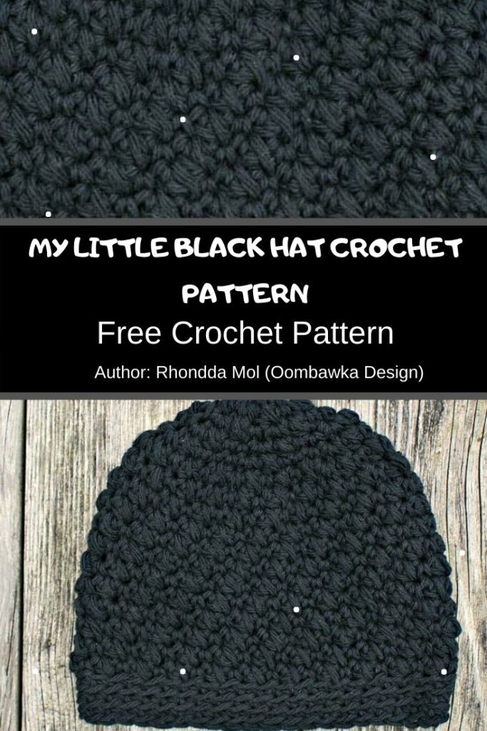My Little Black Hat Crochet Pattern - MyCrochetPattern