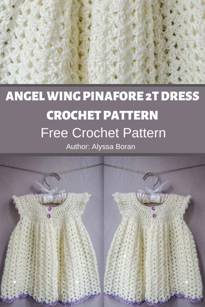 Angel Wing Pinafore 2T Dress Crochet Pattern - MyCrochetPattern