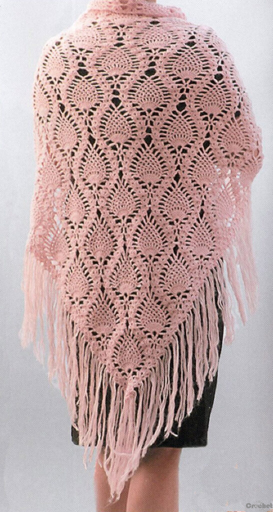 Free Peacock Shawl Crochet Pattern - MyCrochetPattern