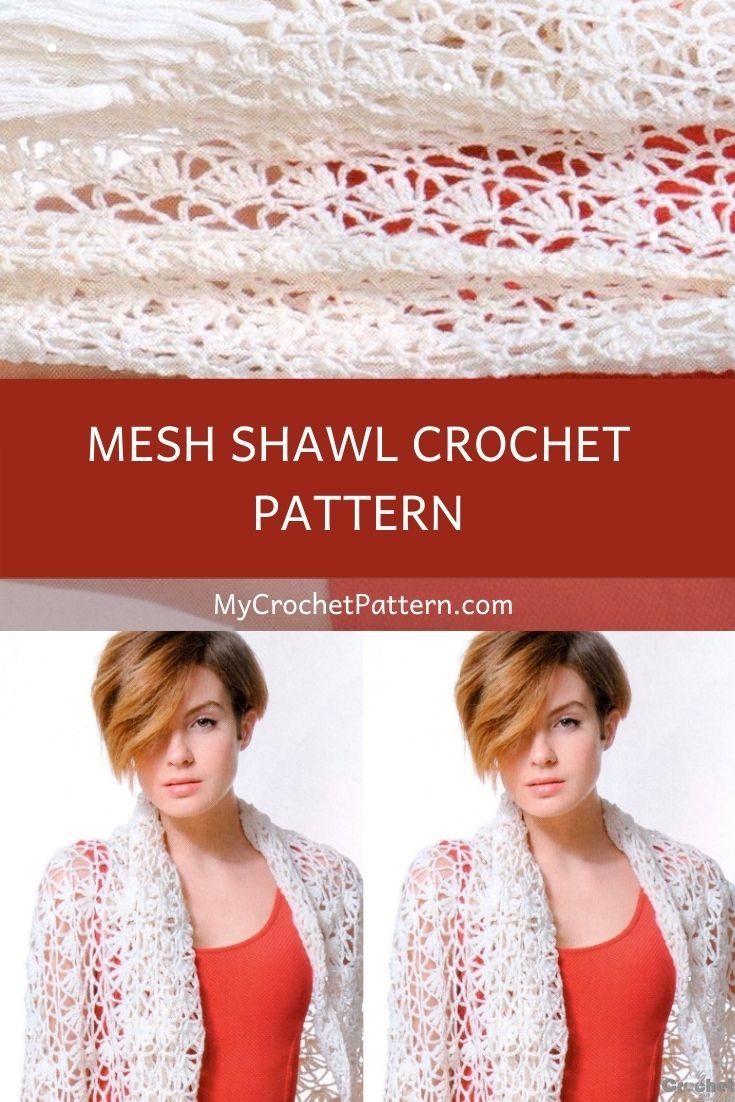 Mesh Shawl Crochet Pattern - MyCrochetPattern