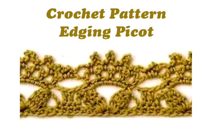 Crochet edging picot - MyCrochetPattern