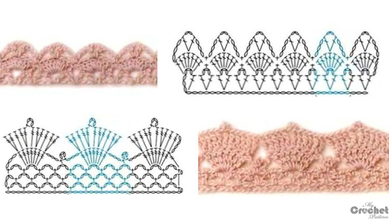 Crochet scalloped edges - MyCrochetPattern