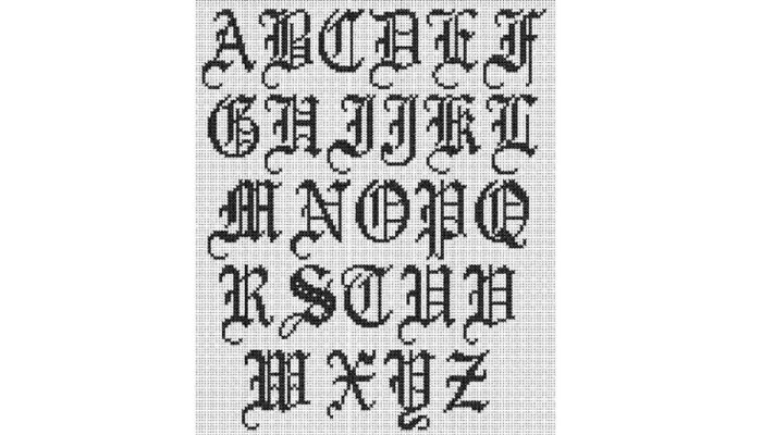 Filet crochet alphabet - MyCrochetPattern