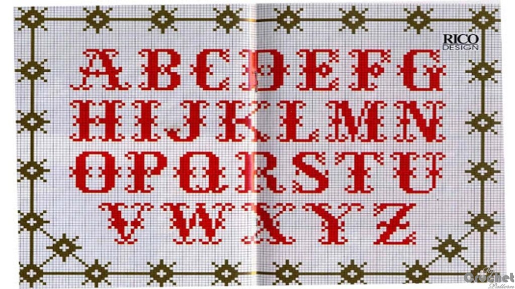 Filet crochet alphabet - MyCrochetPattern