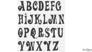 Filet crochet alphabet - MyCrochetPattern