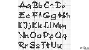 Filet crochet alphabet - MyCrochetPattern