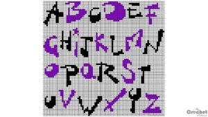 Filet crochet alphabet - MyCrochetPattern