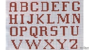 Filet crochet alphabet - MyCrochetPattern