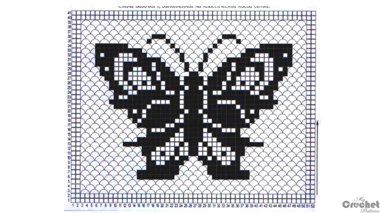 Butterfly filet crochet - MyCrochetPattern