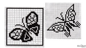 Butterfly filet crochet - MyCrochetPattern