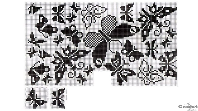 Butterfly filet crochet - MyCrochetPattern