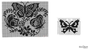 Butterfly filet crochet - MyCrochetPattern