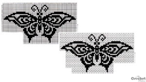 Butterfly filet crochet - MyCrochetPattern