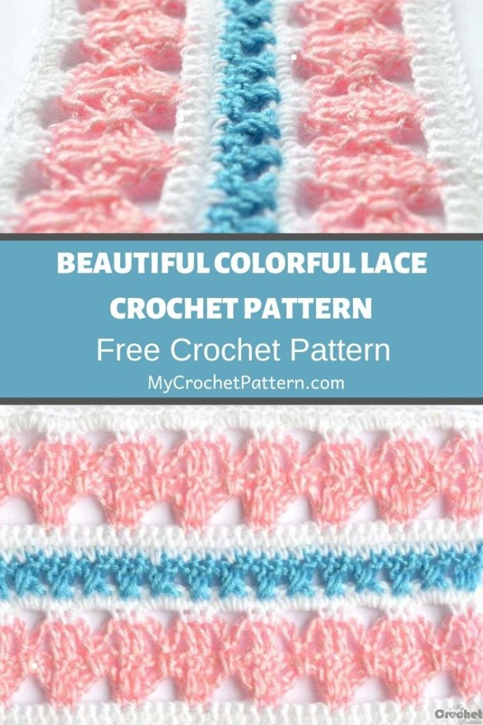 Beautiful colorful lace crochet pattern - MyCrochetPattern