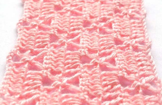 How to crochet diamond stitch - MyCrochetPattern