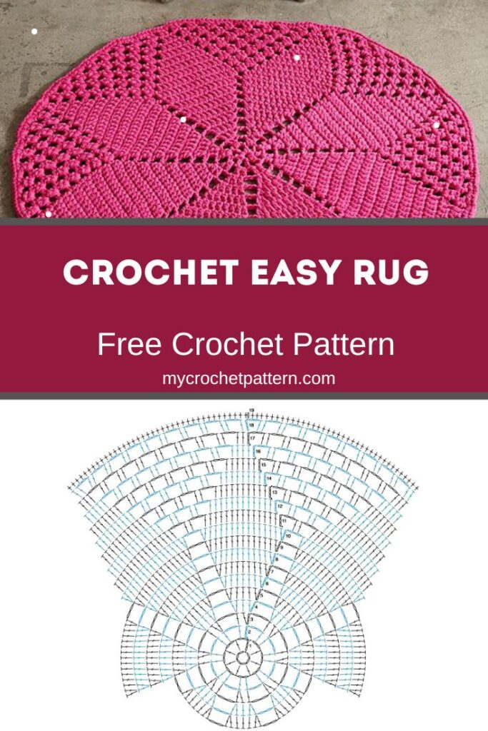 Crochet easy rug - MyCrochetPattern