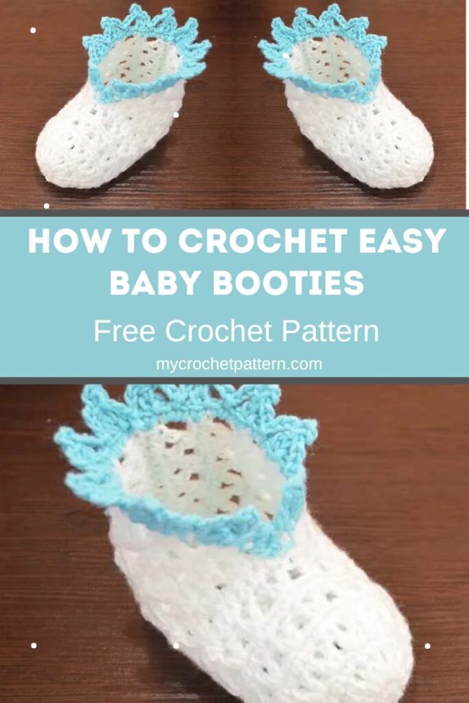 How to Crochet Easy Baby Booties - MyCrochetPattern