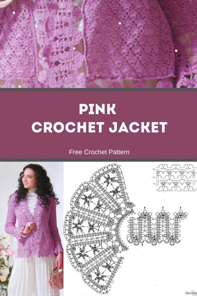 Pink Crochet Jacket - MyCrochetPattern