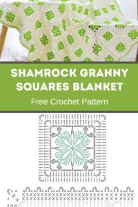 Shamrock granny squares blanket - MyCrochetPattern