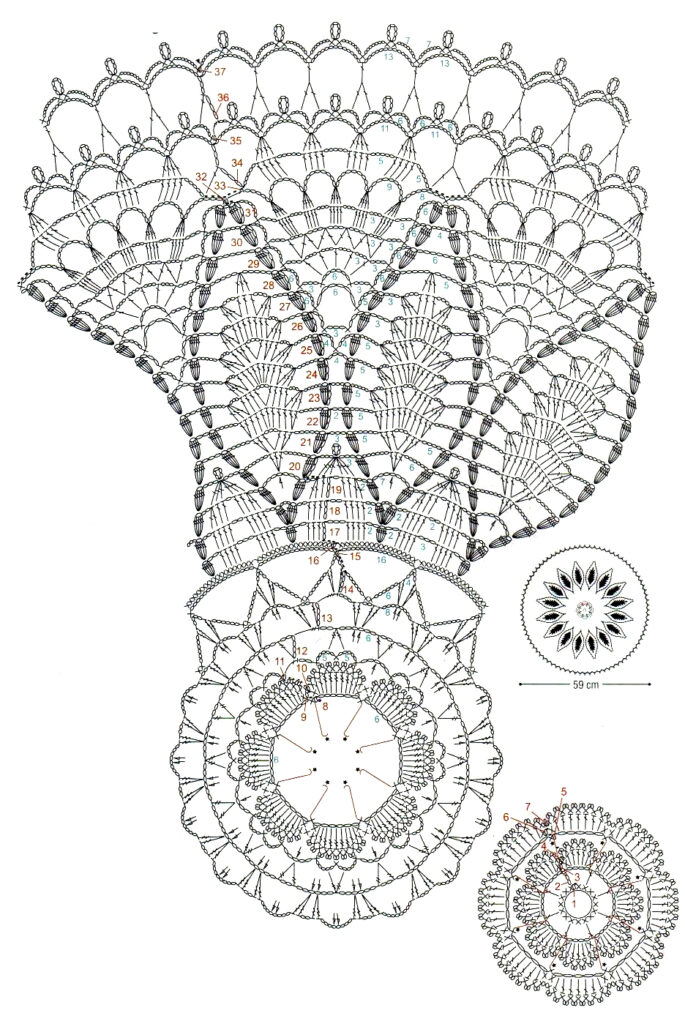 Crochet Rose Doily Pattern - MyCrochetPattern